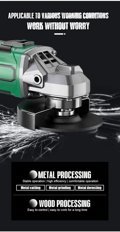 100mm Electric Mini Brushless Cordless Angle Grinder 125mm Machines