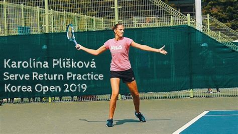 Karolina Pliskova Serve Return Practice Korea Open 2019 카롤리나 플리스코바 서브