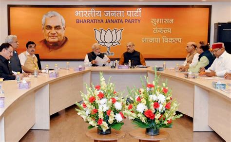 Narendra Modi Amit Shah Discuss Gujarat Poll Candidates List At Bjp