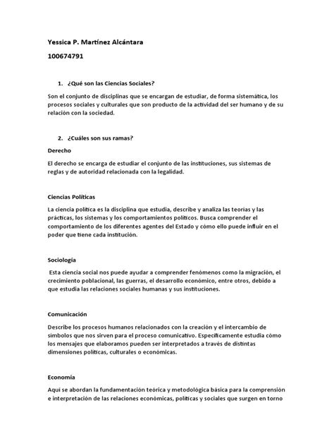 Qué Son Las Ciencias Sociales Pdf Sociedad Ciencias Sociales