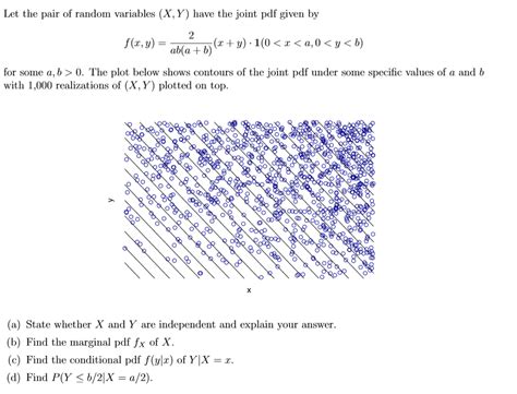 solved let the pair of random variables x y have the joint