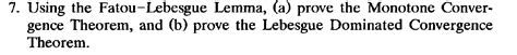 Solved Using The Fatou Lebesgue Lemma A Prove The