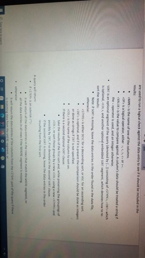of 12 130 2 write a parser for the data query