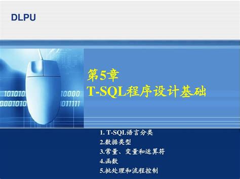 第5章 t sql程序设计基础 word文档在线阅读与下载 无忧文档