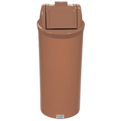 LIXEIRA PLASTICA L C TAMPA BASCULANTE MARROM South Safe Compromisso O Cliente