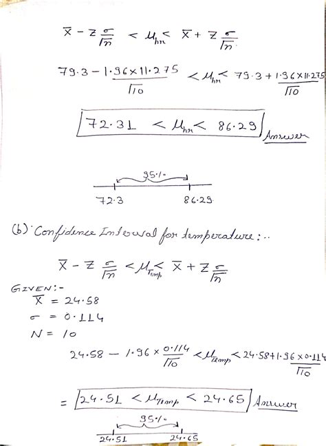 [solved] Compute The 95 Confidence Interval For The Mean Temperature