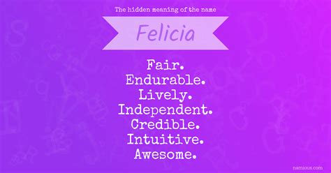 How To Spell The Name Felicia At Joyce Priddy Blog