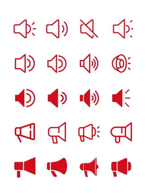 喇叭广播声音矢量图标通知消音icon 41033468 2