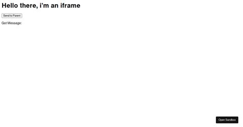 Iframe Codesandbox