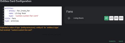 Lovelace Custom Fan Card Example Dashboards And Frontend Home