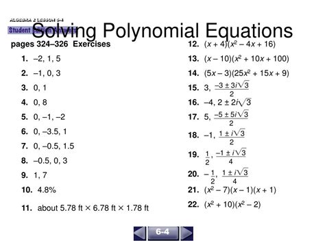 PPT Solving Polynomial Equations PowerPoint Presentation Free Download ID