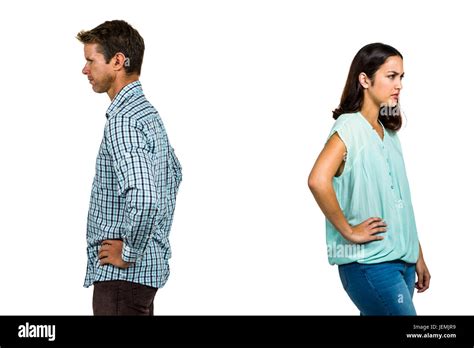 Frustrated Couple Ignoring Each Other Stock Photo Alamy