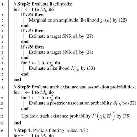 algorithm 1 the overall algorithm for mtt systems tr1 tr6