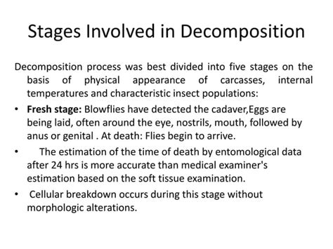 Human Decomposition And Insect Succession Pptx