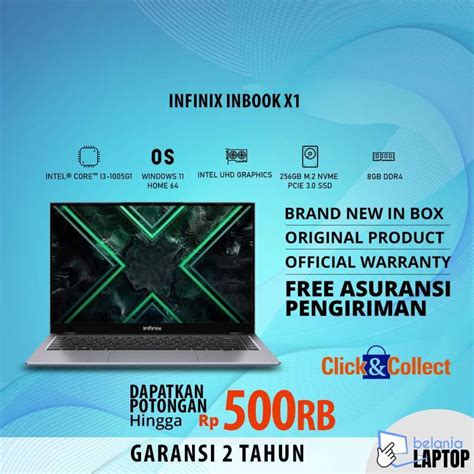 Jual Infinix Inbook X Core I G Gb Gb Ssd Fhd Ips Di Seller Techzone