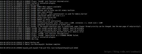 Error Innodb Plugin Initialization Aborted With Error Generic Error几