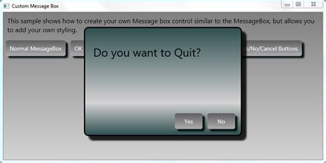 A WPF Message Box You Can Style