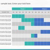 Editable Gantt Chart PowerPoint Template SlideUpLift