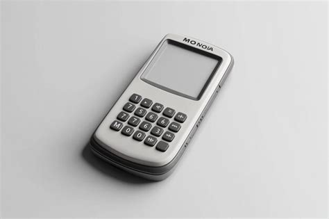 Vintage Mobile Phone With QWERTY Keyboard Premium AI Generated Image