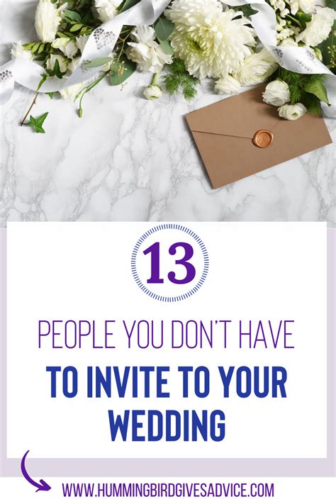 13 People You Dont Need To Invite To Your Wedding Hummingbird