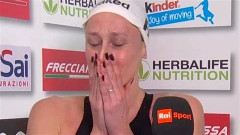 Video Federica Pellegrini Piange In Diretta Per La Qualificazione Alle
