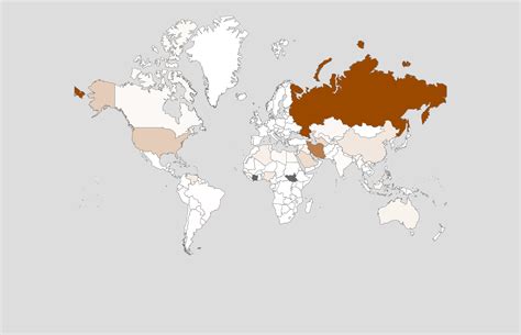 Countries By Natural Gas Reserves