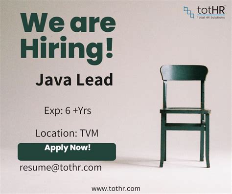 Tothr On Linkedin Javalead Trivandrum Tothr