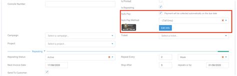 Creating Repeating Invoices General Help Tall Emu Crm