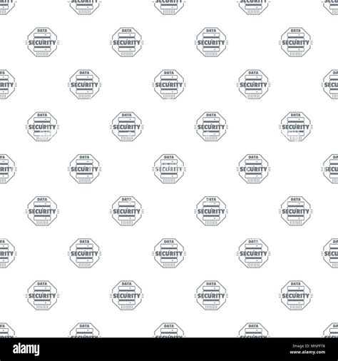 Personal Data Security Pattern Vector Seamless Stock Vector Image And Art