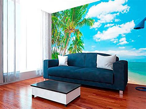 Fotomural Vinilo Playa Palmeras Oedim Decor