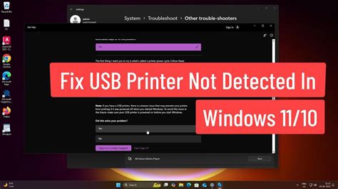 Fix Usb Printer Not Detected In Windows 1110 3 Methods Youtube