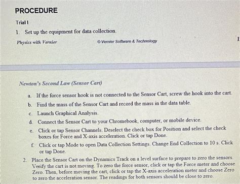 solved newton s second law sensor cart how does a cart