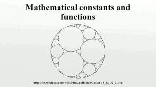 Some Favourite Mathematical Constants