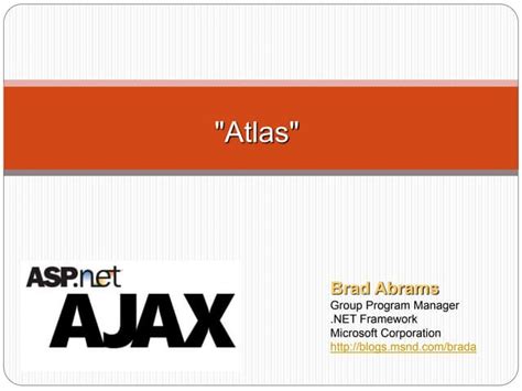 Atlas Ajax Experience Ppt