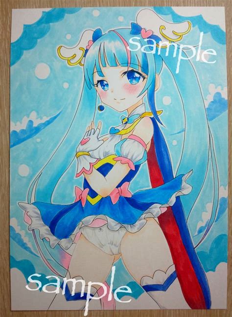 Yahooオークション 同人 手描きイラスト ひろがるスカイ プリキュア