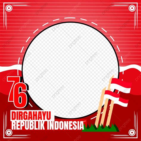 Indonesia Independent Day Vector Art Png Independent Day Of Indonesia Twibbon Templates