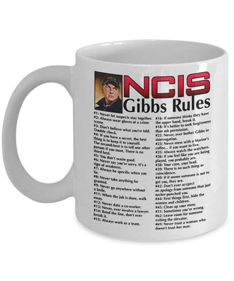 Ncis Gibbs Rules 69 Rules Coffee Mug