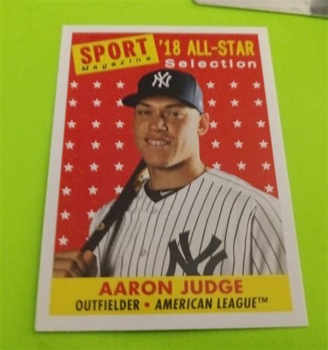 AARON JUDGE Topps Archives All Star Sport Magazine NY Yankees Values MAVIN