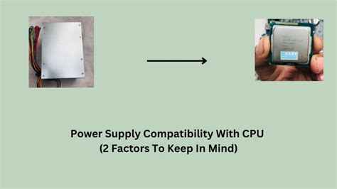 Psu Compatibility With Cpu 2 Things To Check Pcpartsgeek