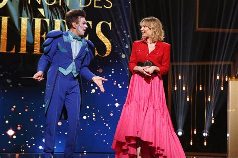 Photo Laurent Arcaro Et Caroline Vigneaux 35ème Cérémonie Des Molières Aux Folies Bergère à
