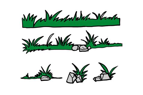 Doodle Grass Illustration Graphic By Devita Ayu Silvianingtyas · Creative Fabrica