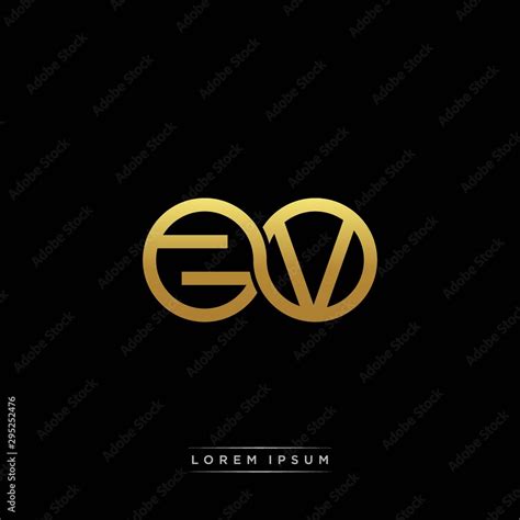 ZV Initial Letter Linked Circle Capital Monogram Logo Modern Template