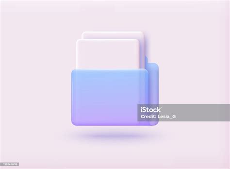 종이 문서 아이콘이 있는 파일 폴더입니다 3d 벡터 일러스트레이션 0명에 대한 스톡 벡터 아트 및 기타 이미지 0명 개념