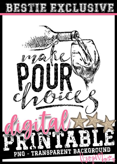 Make Pour Choices Printable Download Hoopmama