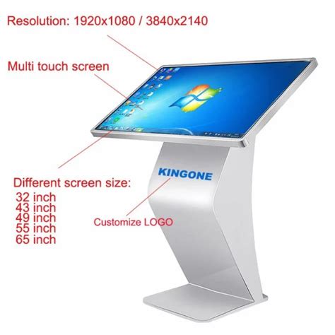 Kingone Floor Stand Interactive LCD Digital Signage Advertising Display