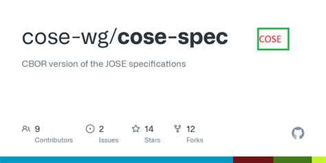 GitHub Cose Wg Cose Spec CBOR Version Of The JOSE Specifications