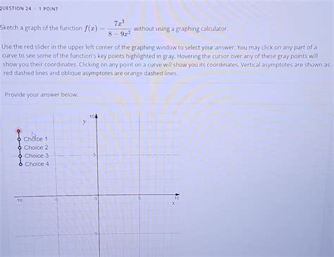 Solved Sketch A Graph Of The Function Fxfrac 7