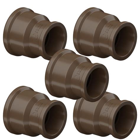Kit Luva Soldável Redução Pvc Marrom para Canos Tubos Água Fria x Polegadas Dn