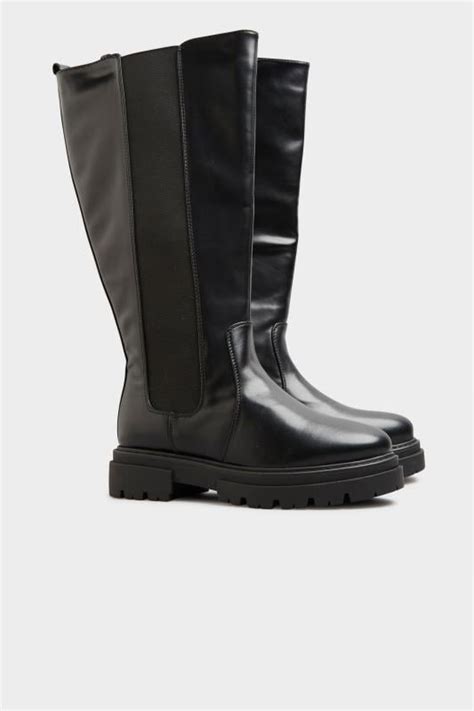 Wide Calf Knee High Boots Yours Clothing