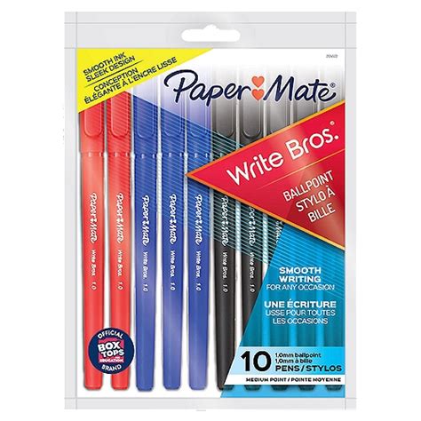 Paper Mate Write Bros Medium Ballpoint Pens 10 Count Shoprite